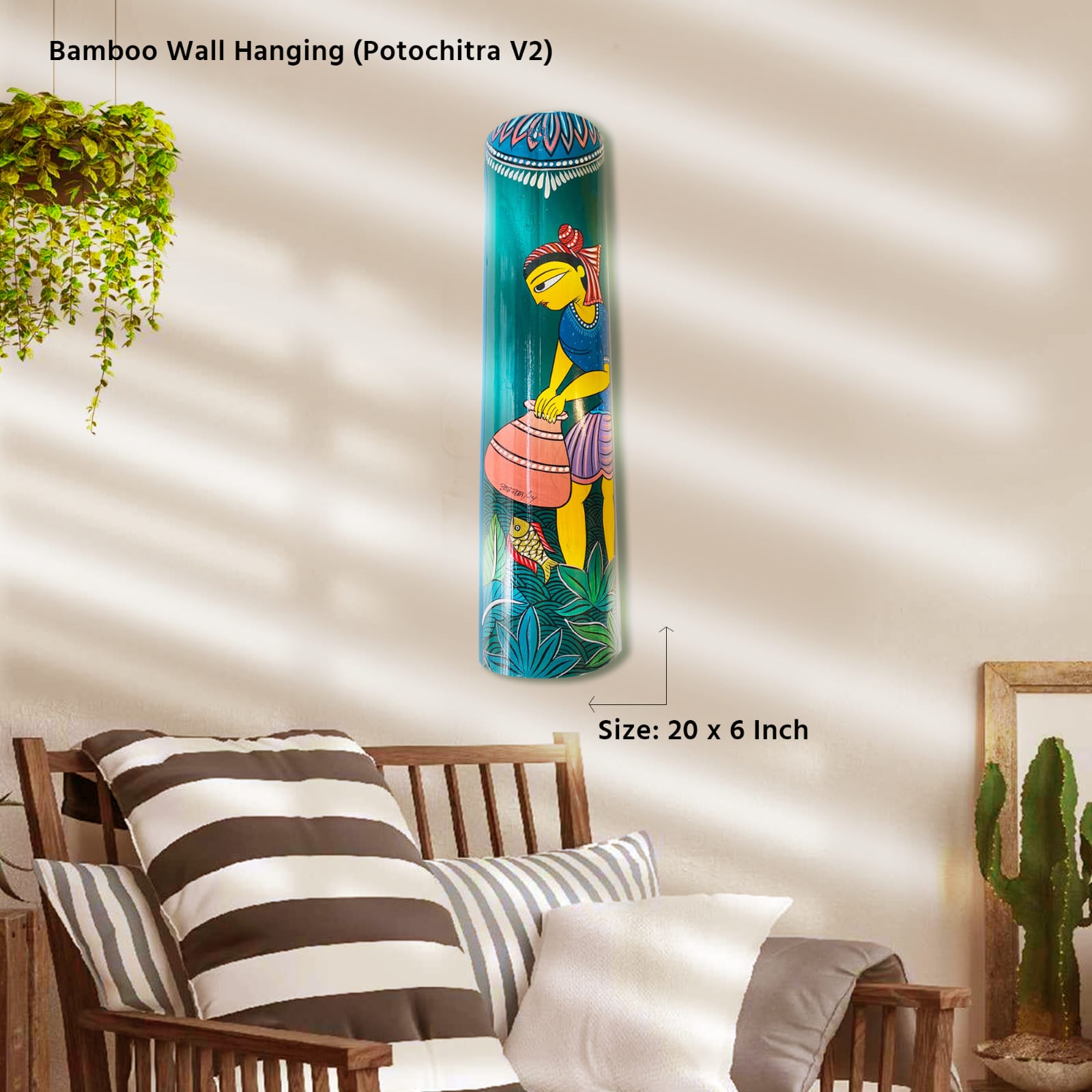 Bamboo Wall Hanging Potochitra V2