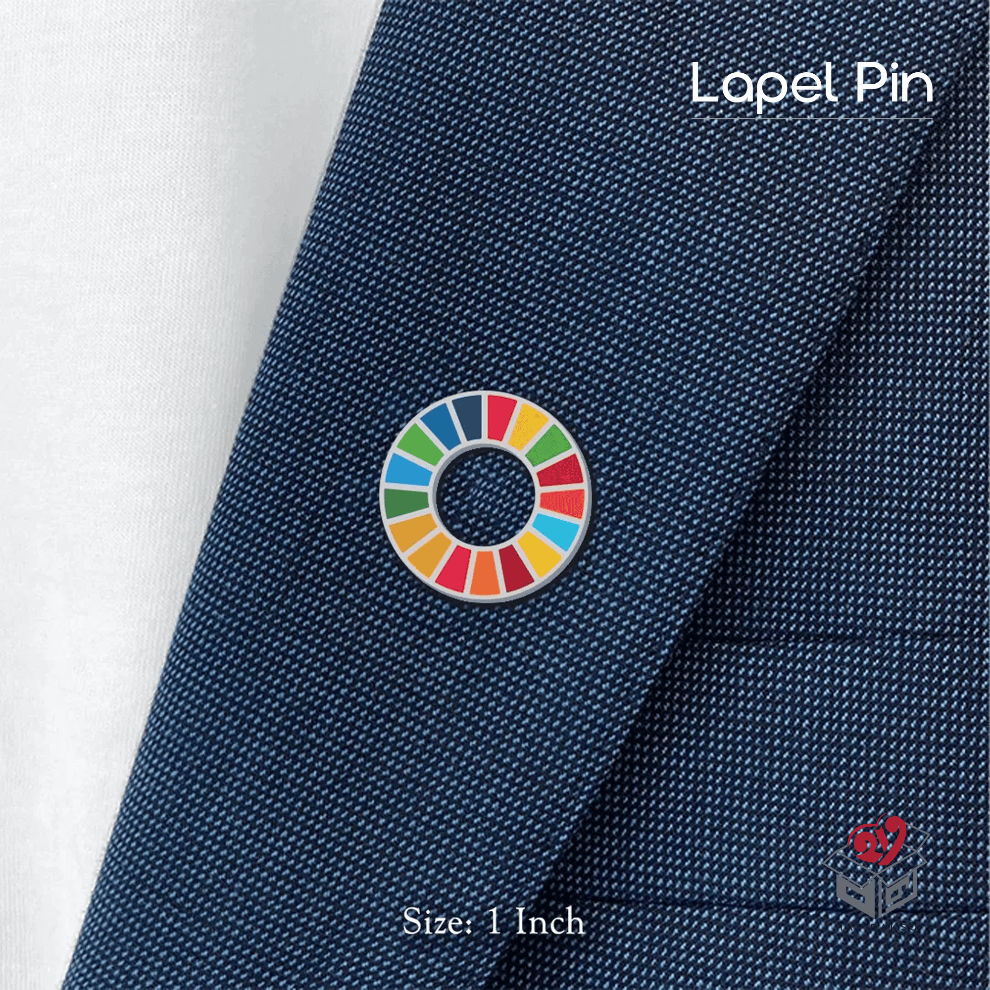 SDG themed Lapel Pin - Hat Bakso